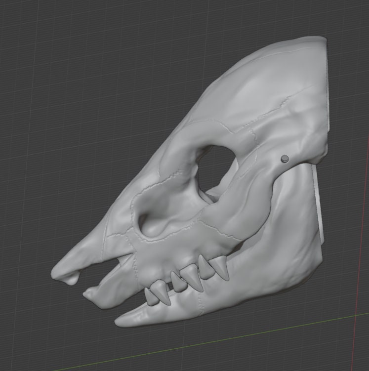 3D Sergal Skull Base - Etsy