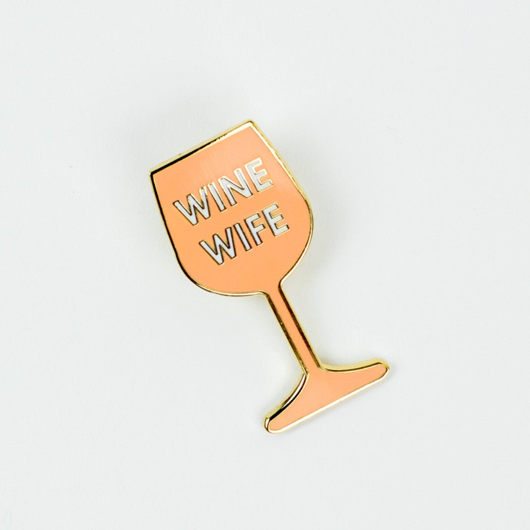 Wine Wife - Enamel Pin - Etsy