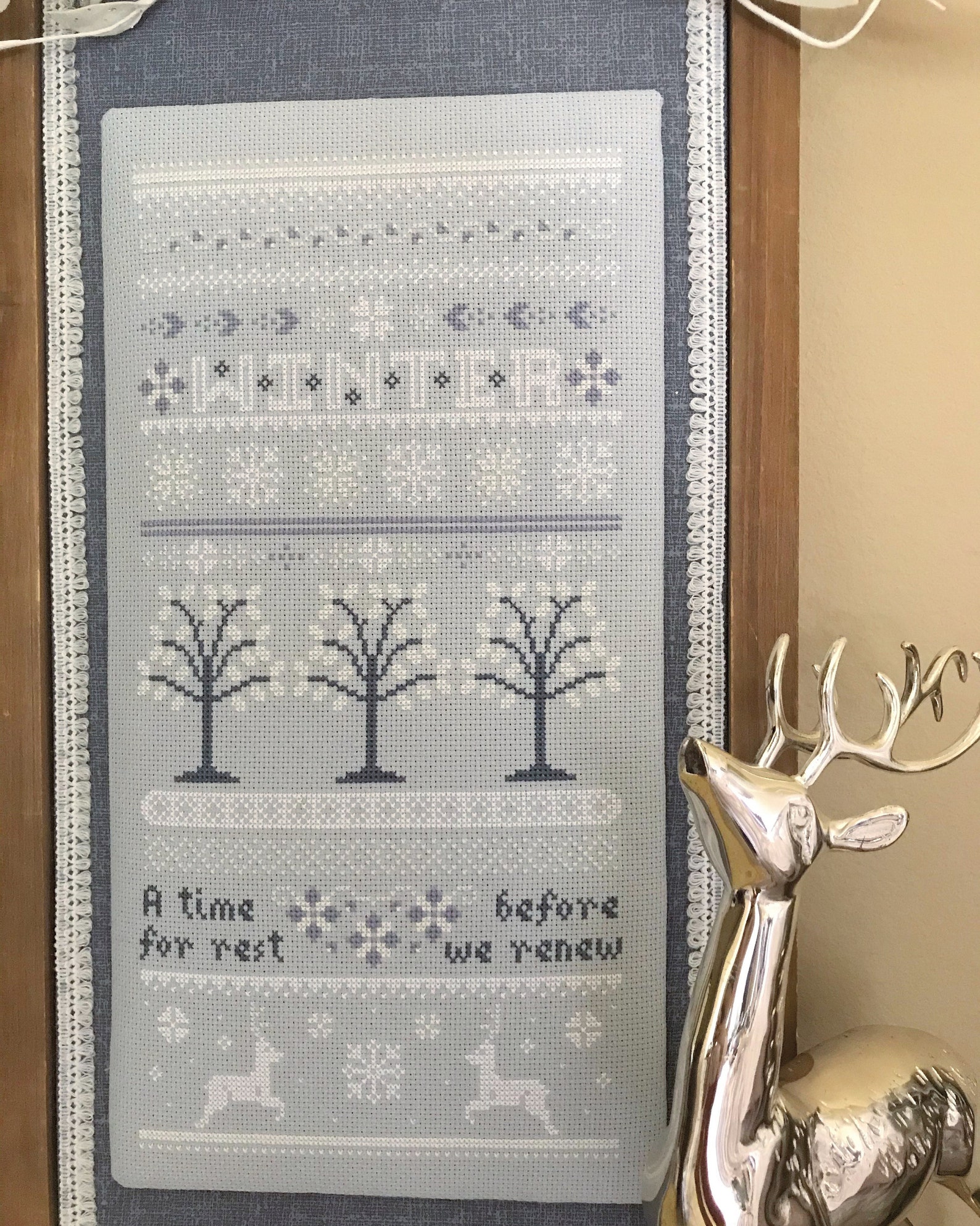 Winter Sampler Cross Stitch Pattern Download - Etsy