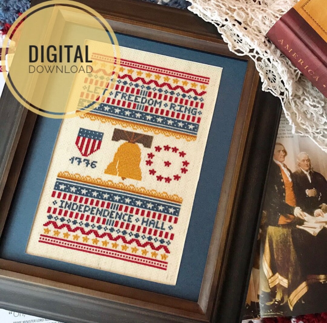 Let Freedom Ring Cross Stitch Pattern Download - Etsy