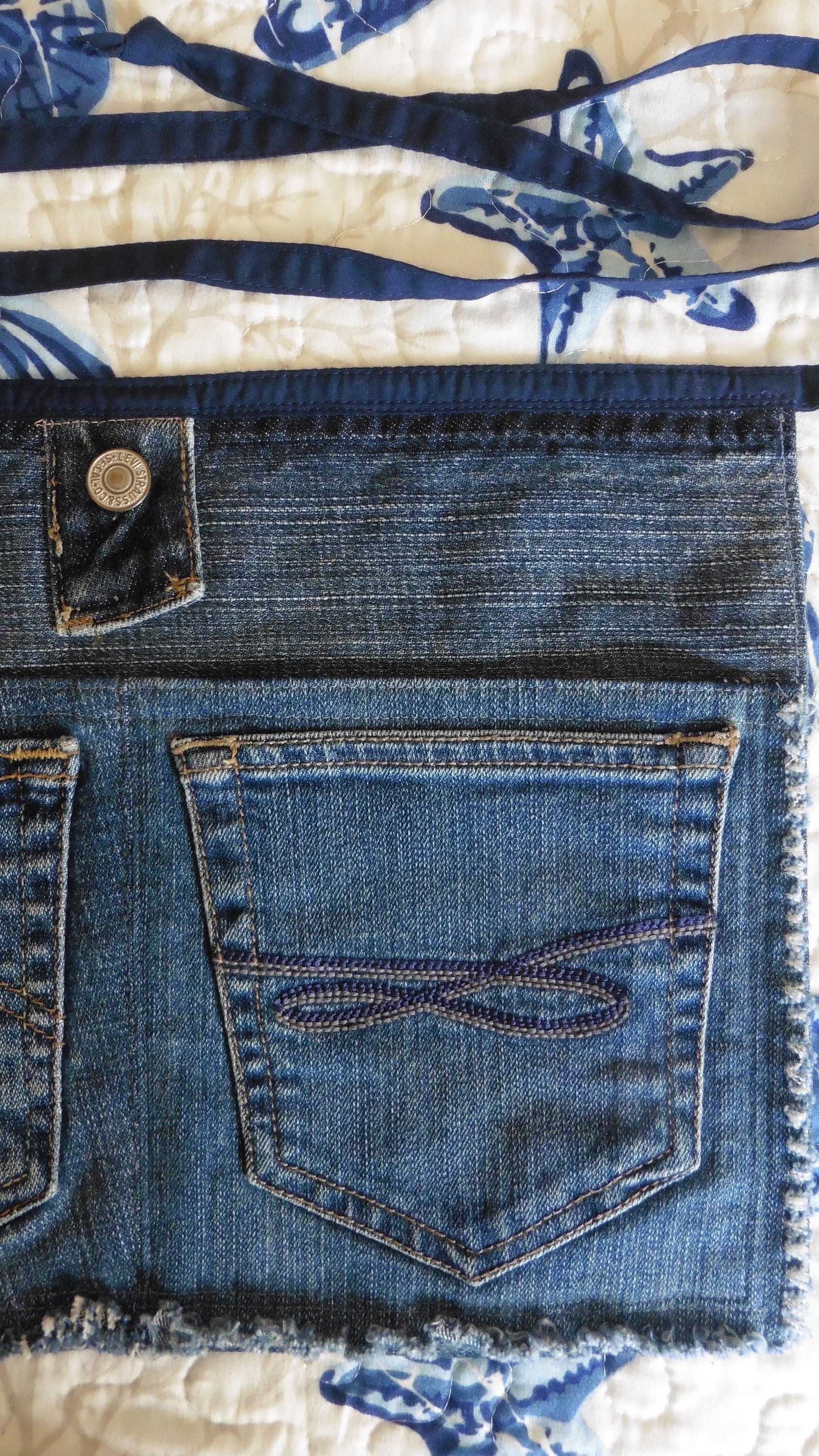 Upcycled Denim Server Apron 46 in Series / Upcycled Denim - Etsy