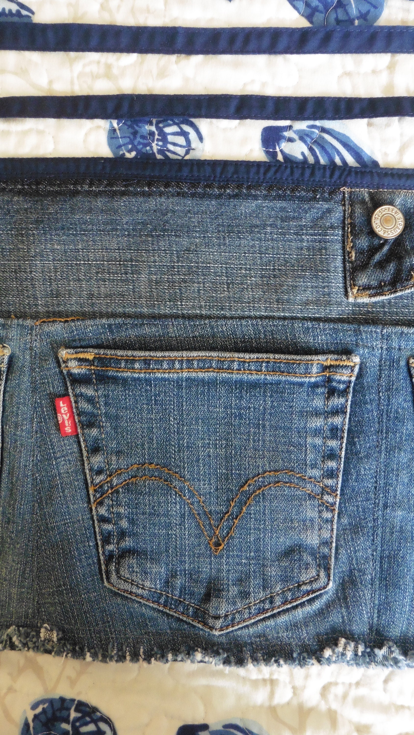 Upcycled Denim Server Apron 46 in Series / Upcycled Denim - Etsy