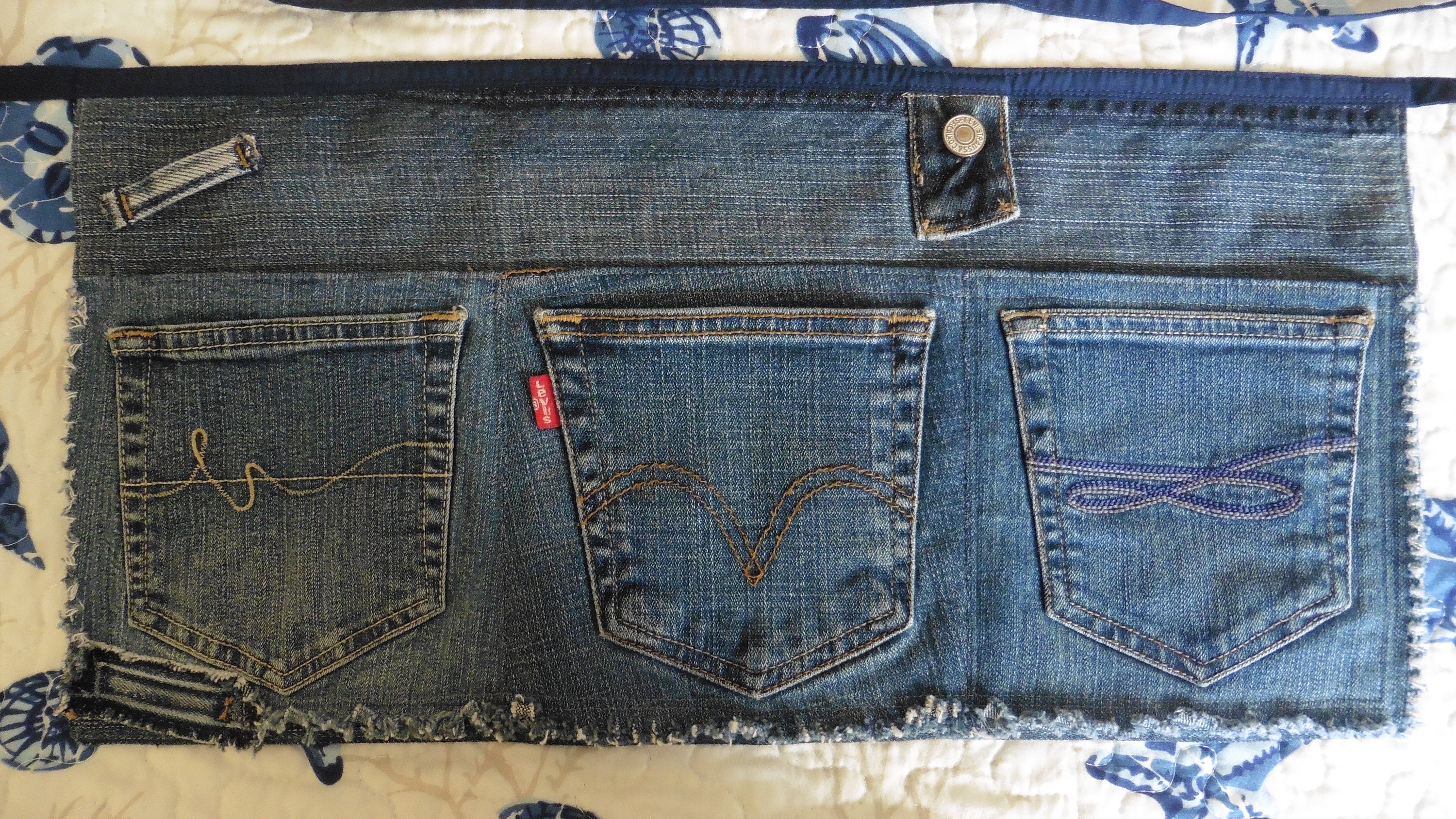 Upcycled Denim Server Apron 46 in Series / Upcycled Denim - Etsy