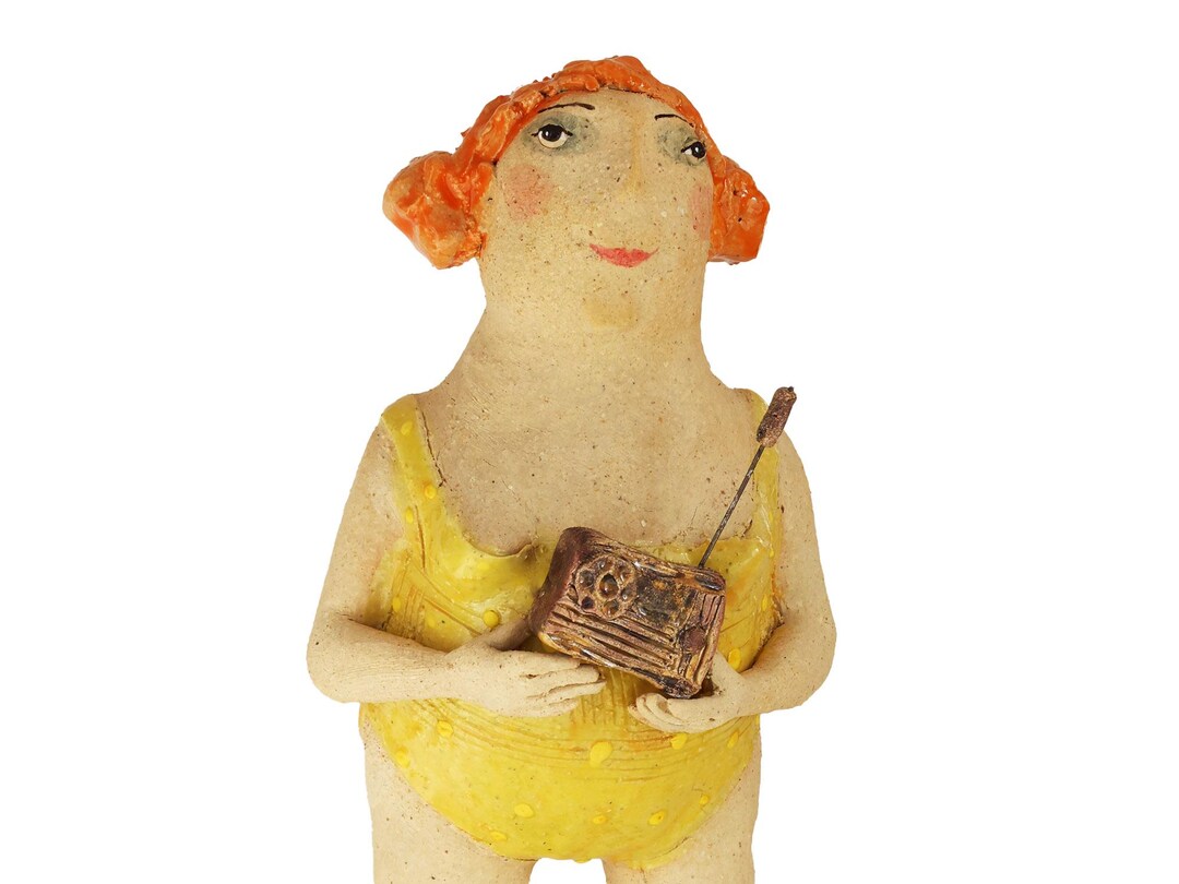 Jo's Girl With the Transistor - Stranger on the Beach - OOAK Doll ...