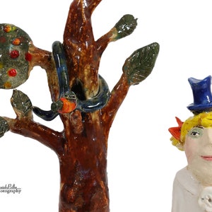 The Temptation of Agatha - Tree, Snake, Innocent Jo and Apple - a Set ...