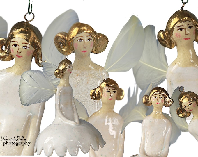 Ceramic Angels Bells to Hang 2 Pieces is a Set - Etsy Canada