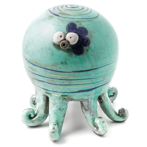 Ceramic Octopus Sculpture - Etsy