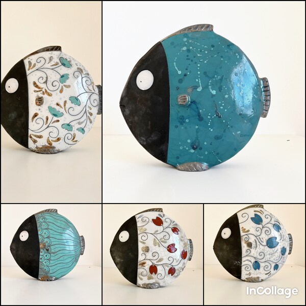 Ceramic Puffer Fish - Etsy