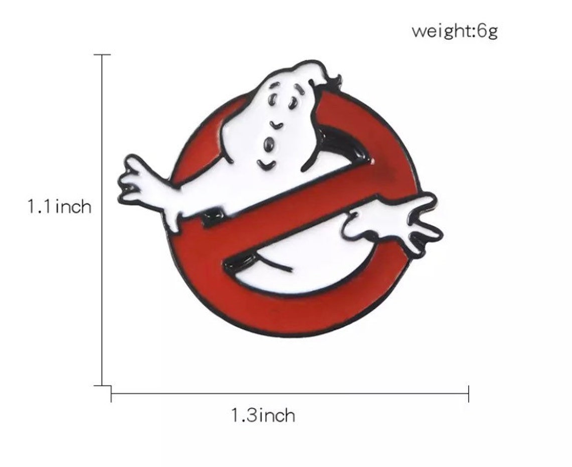 Ghostbusters Movie Signs Brooches Badges and Symbols Hats Bags Enamel ...