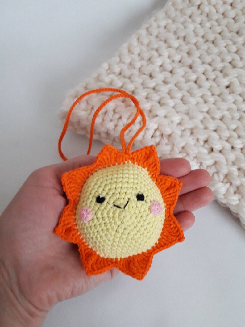 Sun babu play gym Crochet rattles children's decoration | Etsy