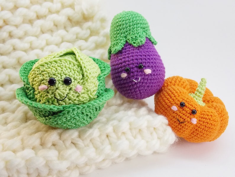 Crochet Cabbage 1 Pcbaby Toy Vegetarian Gift Nursery - Etsy