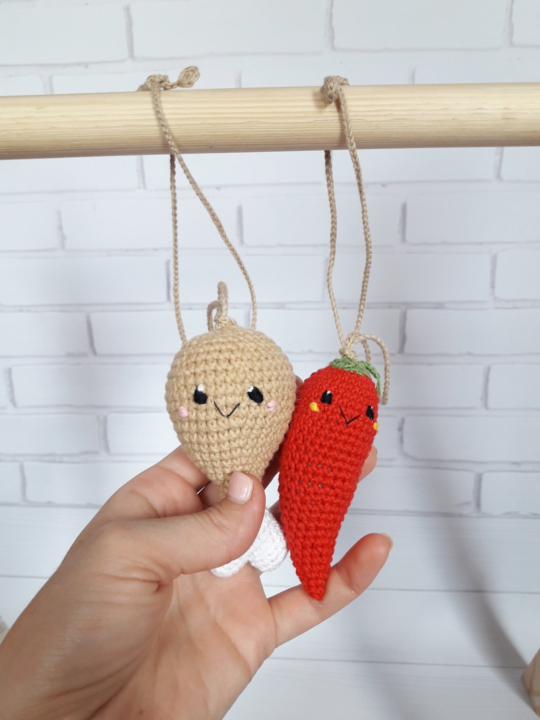 Baby Gym Toys- Chicken Leg, Chili , Rattles Play Gym,baby Shower,fruits ...