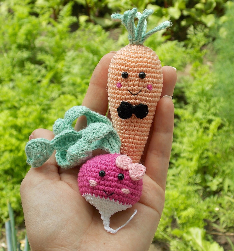 Crochet radish kawaii 1 Pc Baby Shower Gift nursery decor | Etsy
