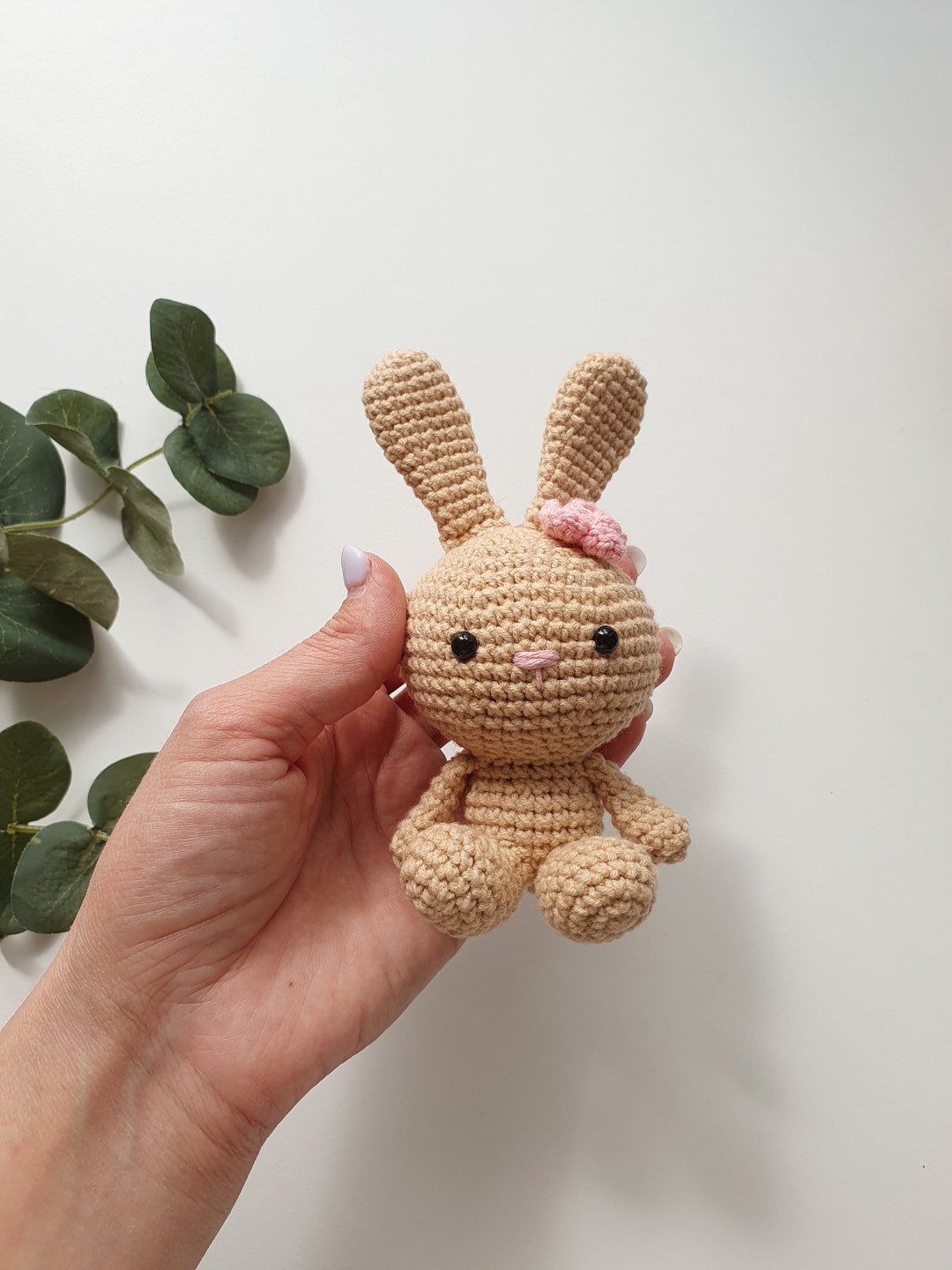 Mini Crochet Bunny , Crochet Easter Rabbit, Mini Bunny, Tiny Rabbit ...