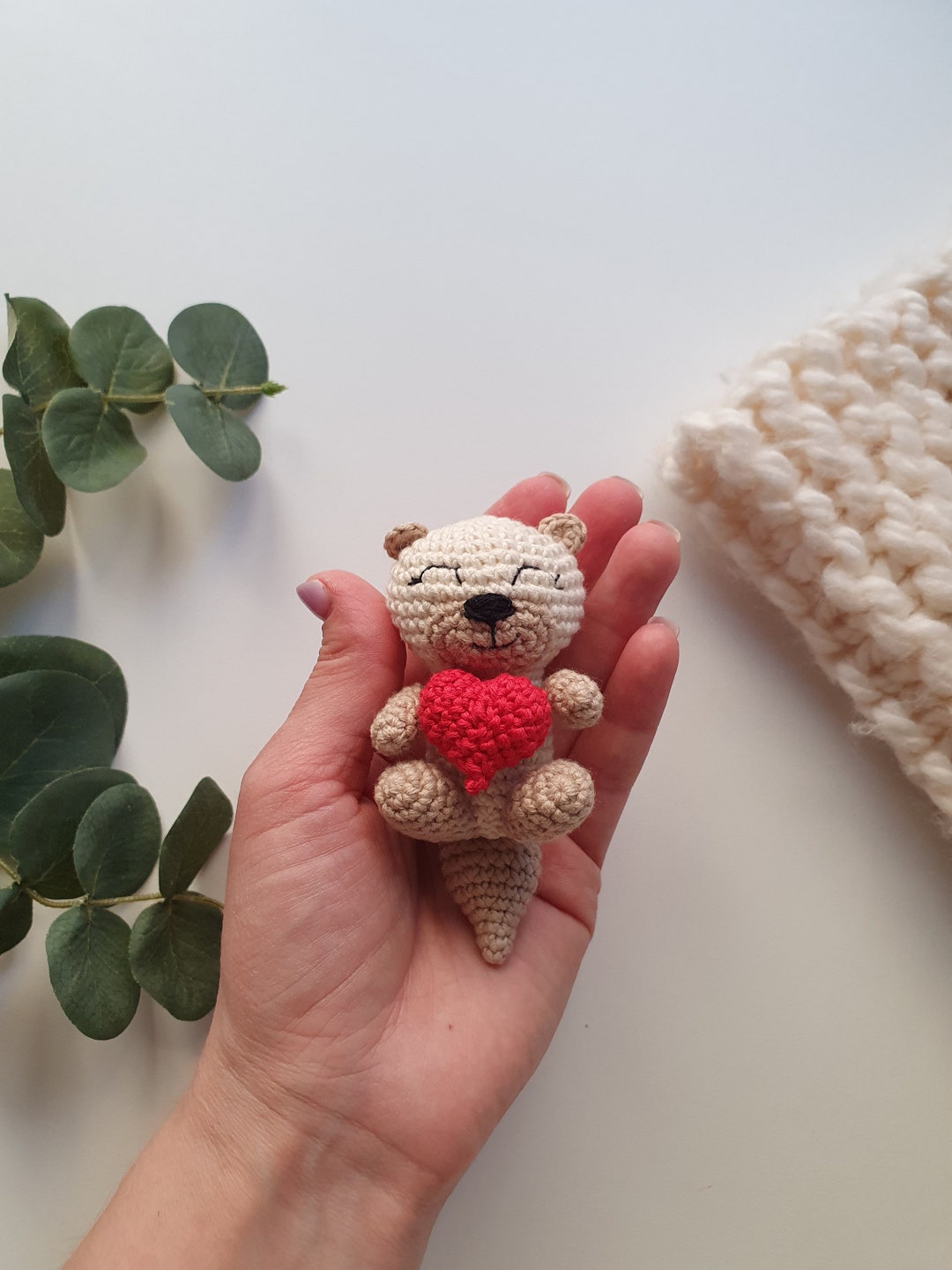 Otter, Crochet Otter, Mini Otter Toy, Pocket Otter, Sea Otter ...