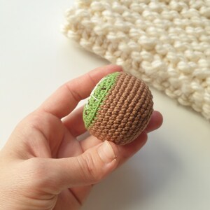 Crochet Kiwi Crochet Fruit Tether Toy Play Food Kitchen - Etsy