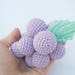Crochet Fruit Rattle Grapes 1 PC Toy Pastel Colors-baby Shower Gift ...