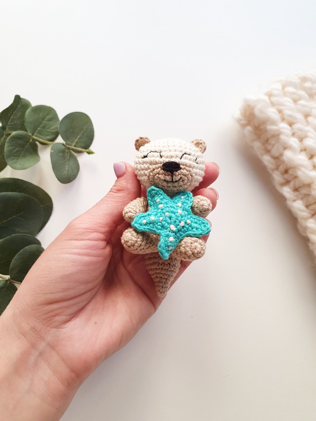 Otter, Crochet Otter, Mini Otter Toy, Pocket Otter, Sea Otter ...