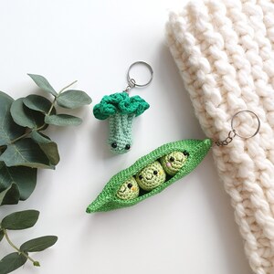 Broccoli Keychain ,crochet Keychain, Crochet Broccoli ,broccoli ...