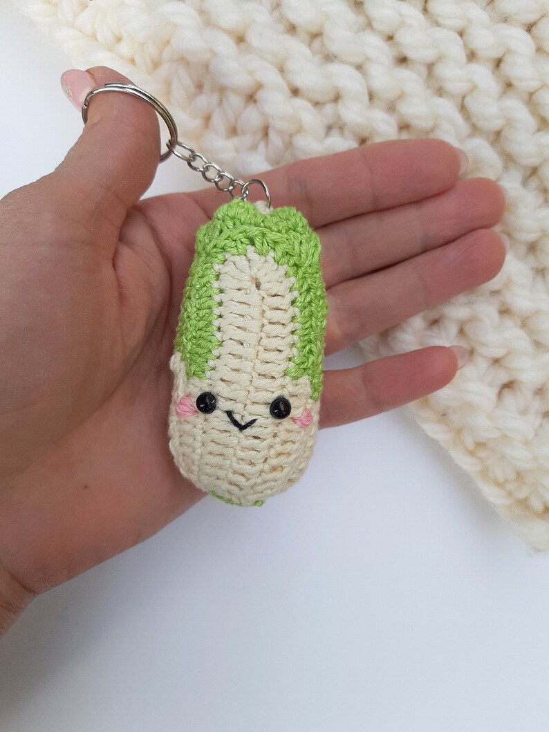 Pineapple Kawaii Keychain crochet Keychain Amigurumi - Etsy