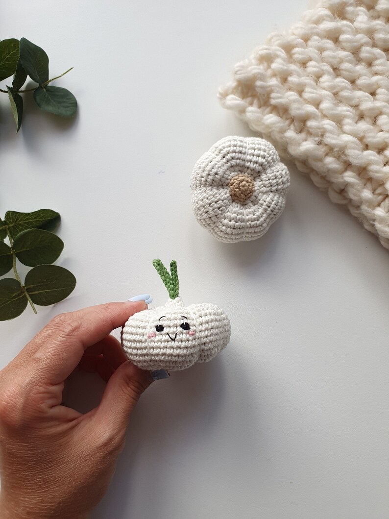 Crochet Garlic Kawaii 1 Pc toy Baby Shower Gift Nursery - Etsy