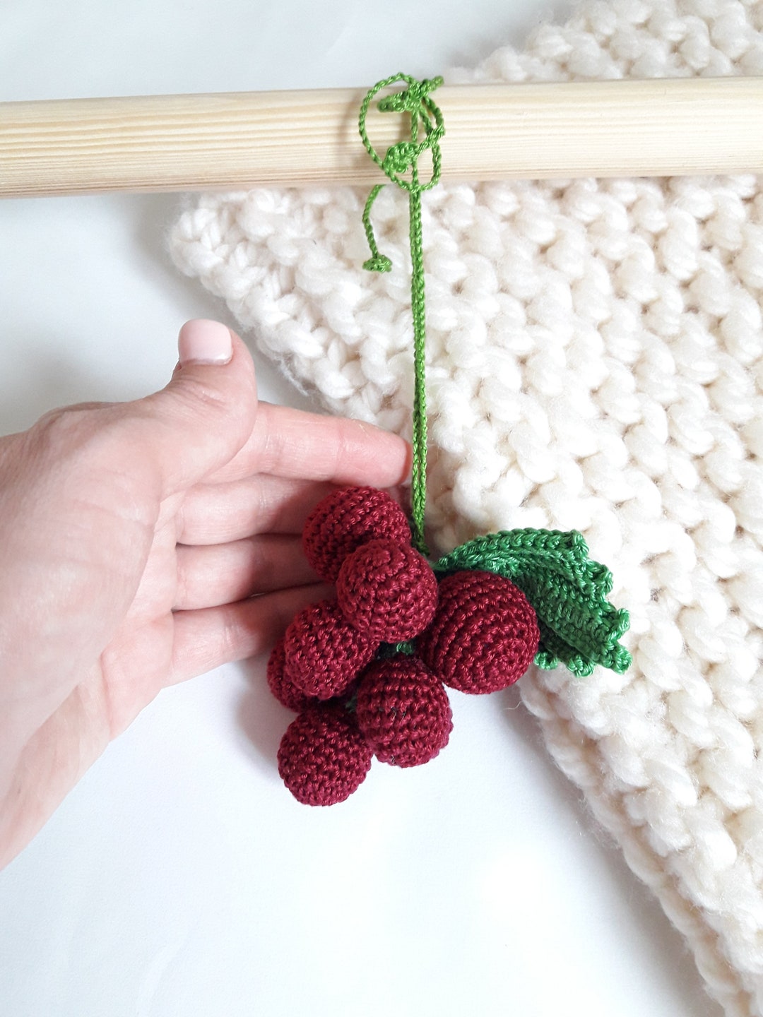 Grapes Baby Gym Toys 1 Pc - Rattles Play Gym,baby Shower, Fruits Play ...