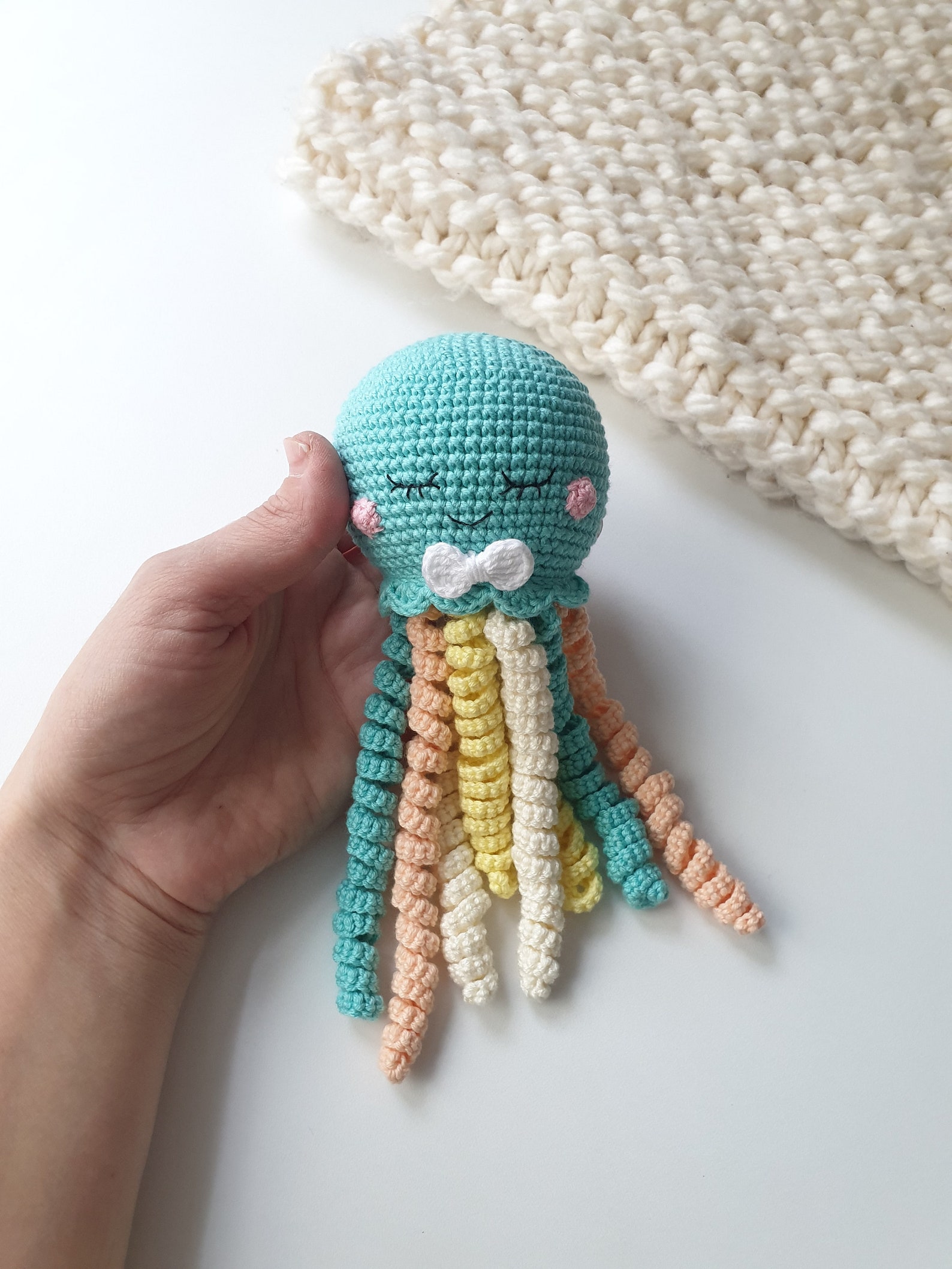 Crochet Octopus Rattle Octopus Toys Crochet Rattles Crochet - Etsy