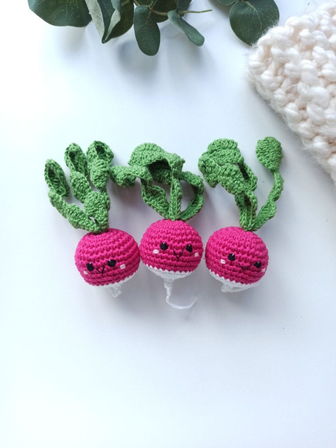 Crochet Radish 1pc Baby Shower Gift Nursery Decor Room - Etsy