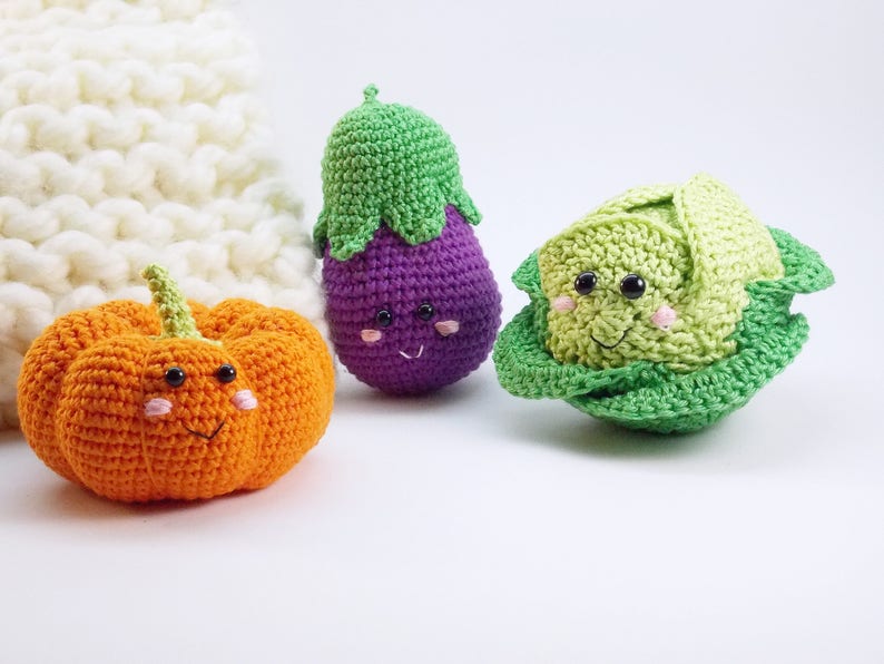 Crochet Cabbage 1 Pcbaby Toy Vegetarian Gift Nursery - Etsy
