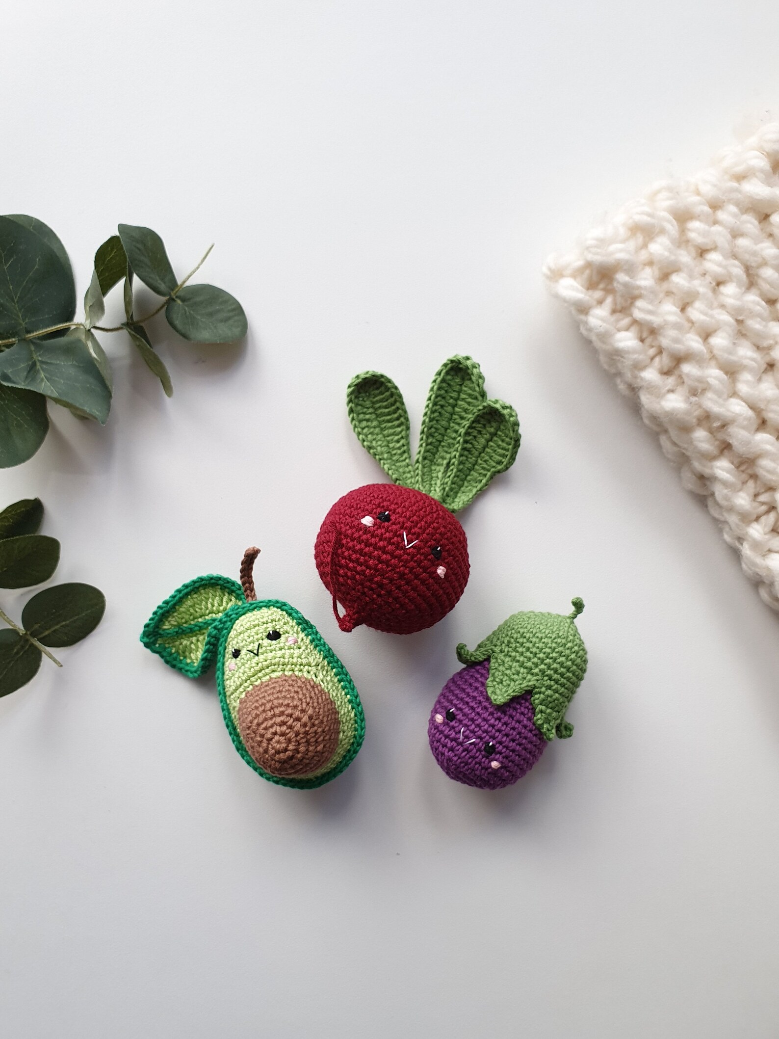 Crochet Beet Kawaii 1 Pcbaby Toy Vegetarian Gift Nursery - Etsy