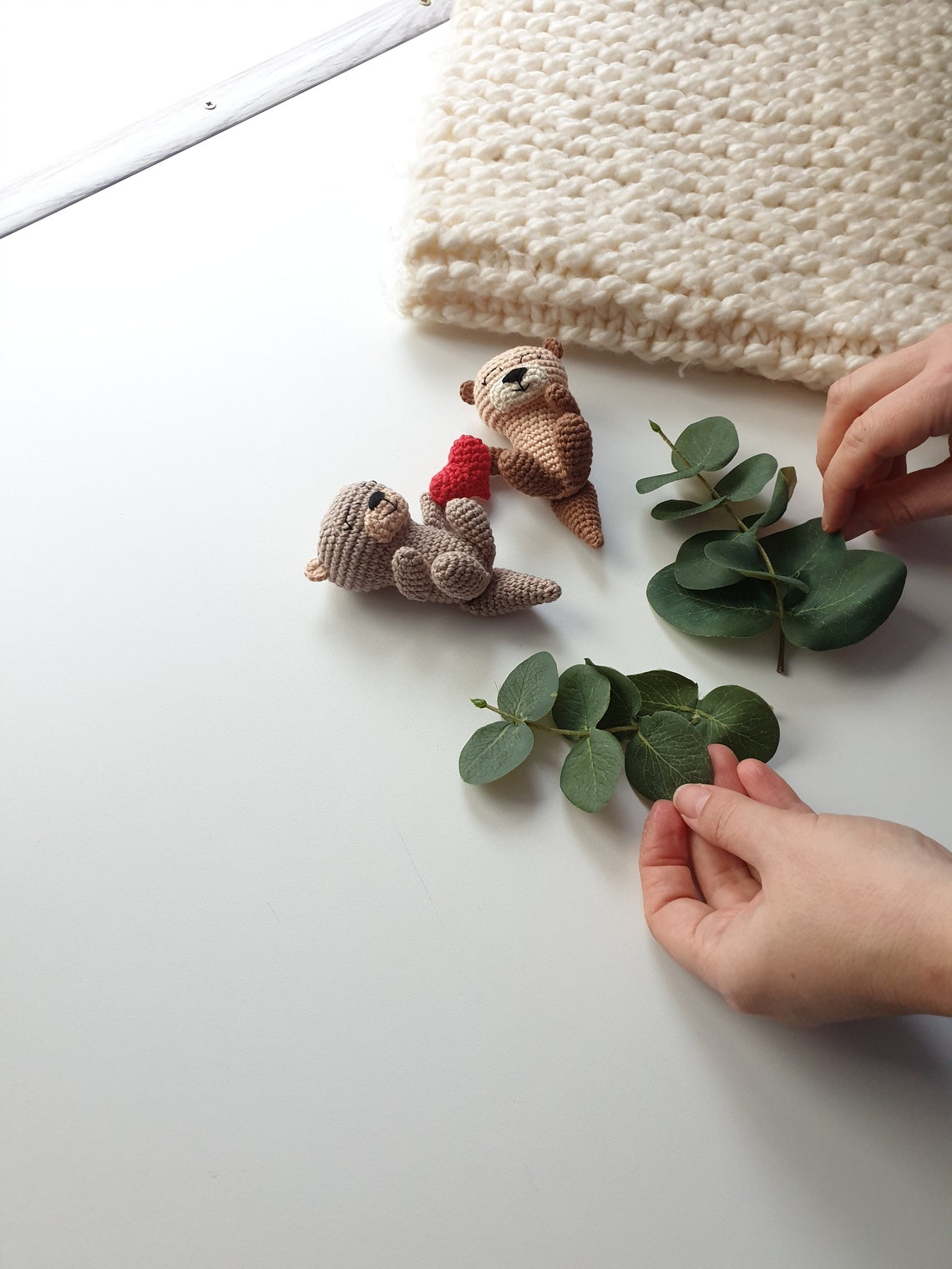 Otter Crochet Otter Mini Otter Toy Pocket Otter Sea Otter - Etsy