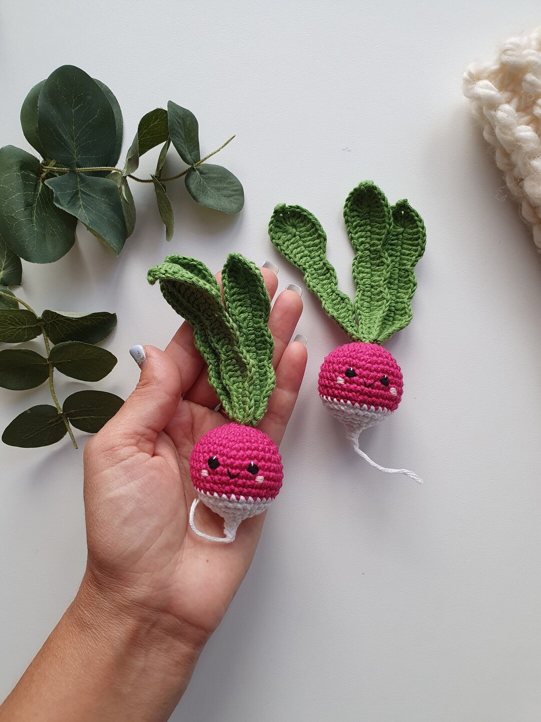 Crochet Radish - 1pc, Baby Shower Gift, Nursery Decor, Room Decor ...