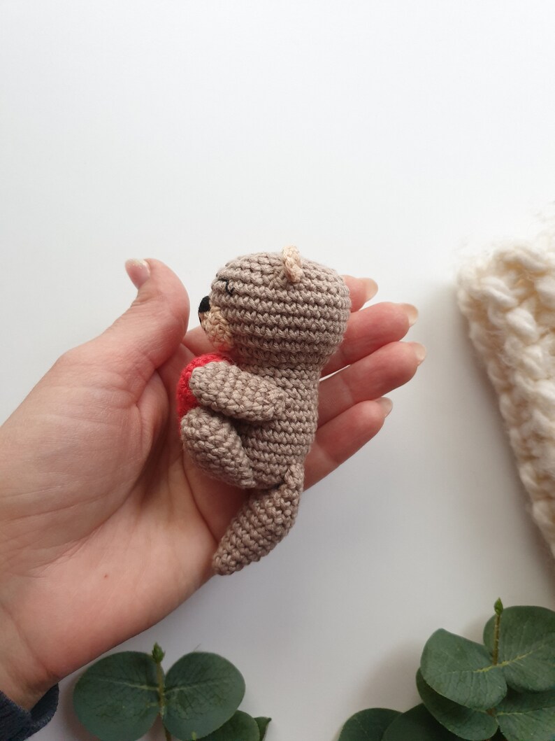 Otter Crochet Otter Mini Otter Toy Pocket Otter Sea Otter | Etsy