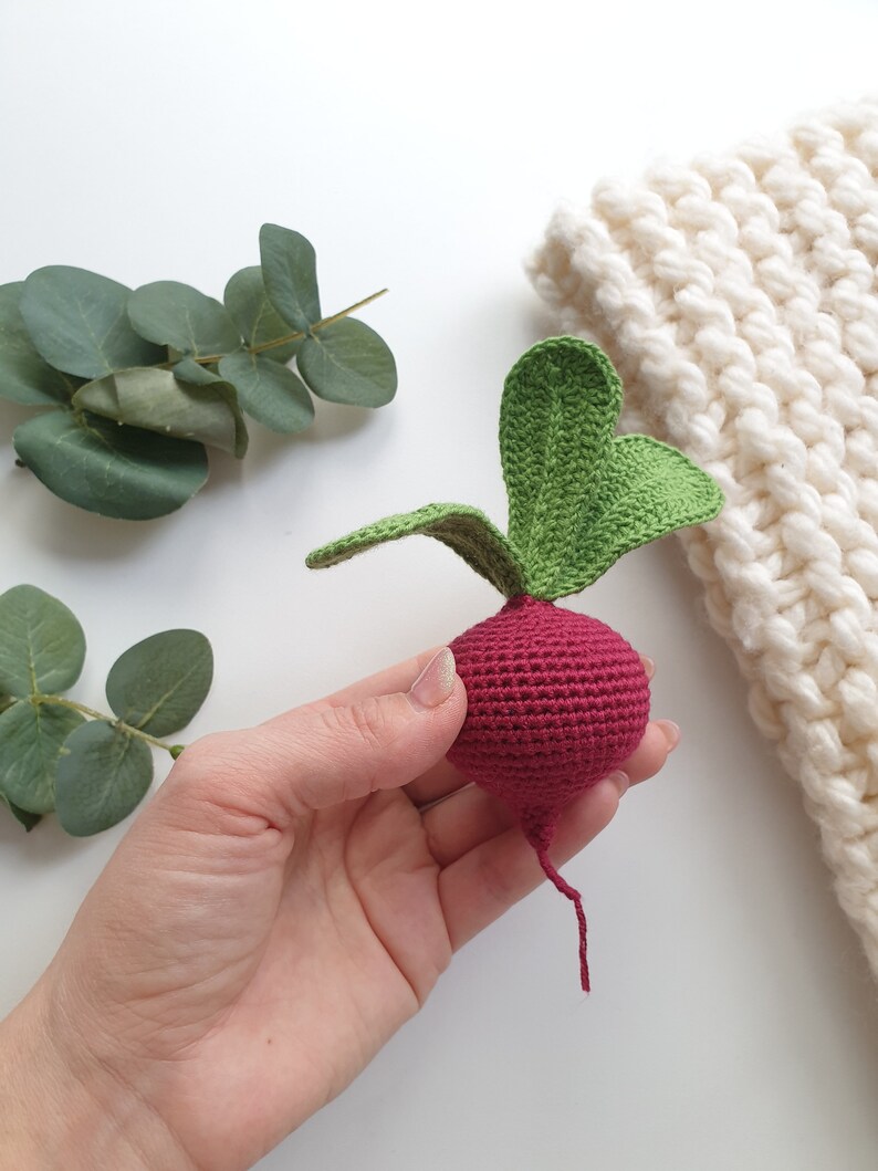 1 Pcs Crochet Beet Crochet Vegetables Teether Teeth Play - Etsy