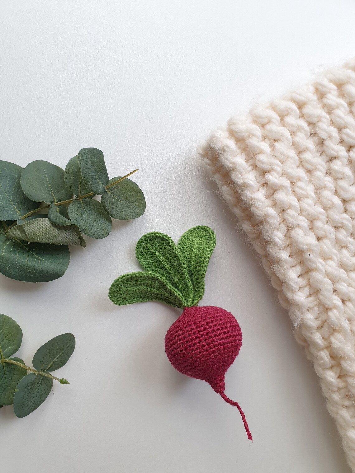 1 Pcs Crochet Beet Crochet Vegetables Teether Teeth Play | Etsy