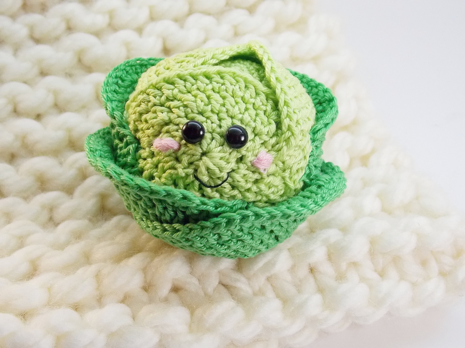Crochet Cabbage 1 Pcbaby Toy Vegetarian Gift Nursery - Etsy