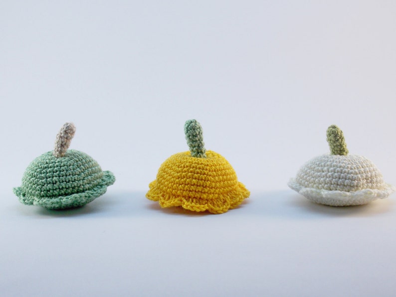 1 Pcs Crochet Squash Crocheted Vegetables Play Food - Etsy