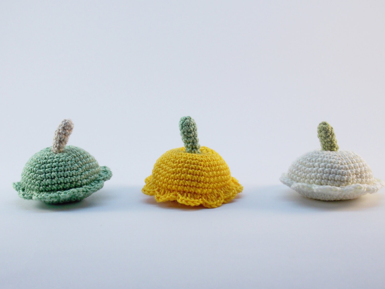 1 Pcs Crochet squash crocheted vegetables play food | Etsy