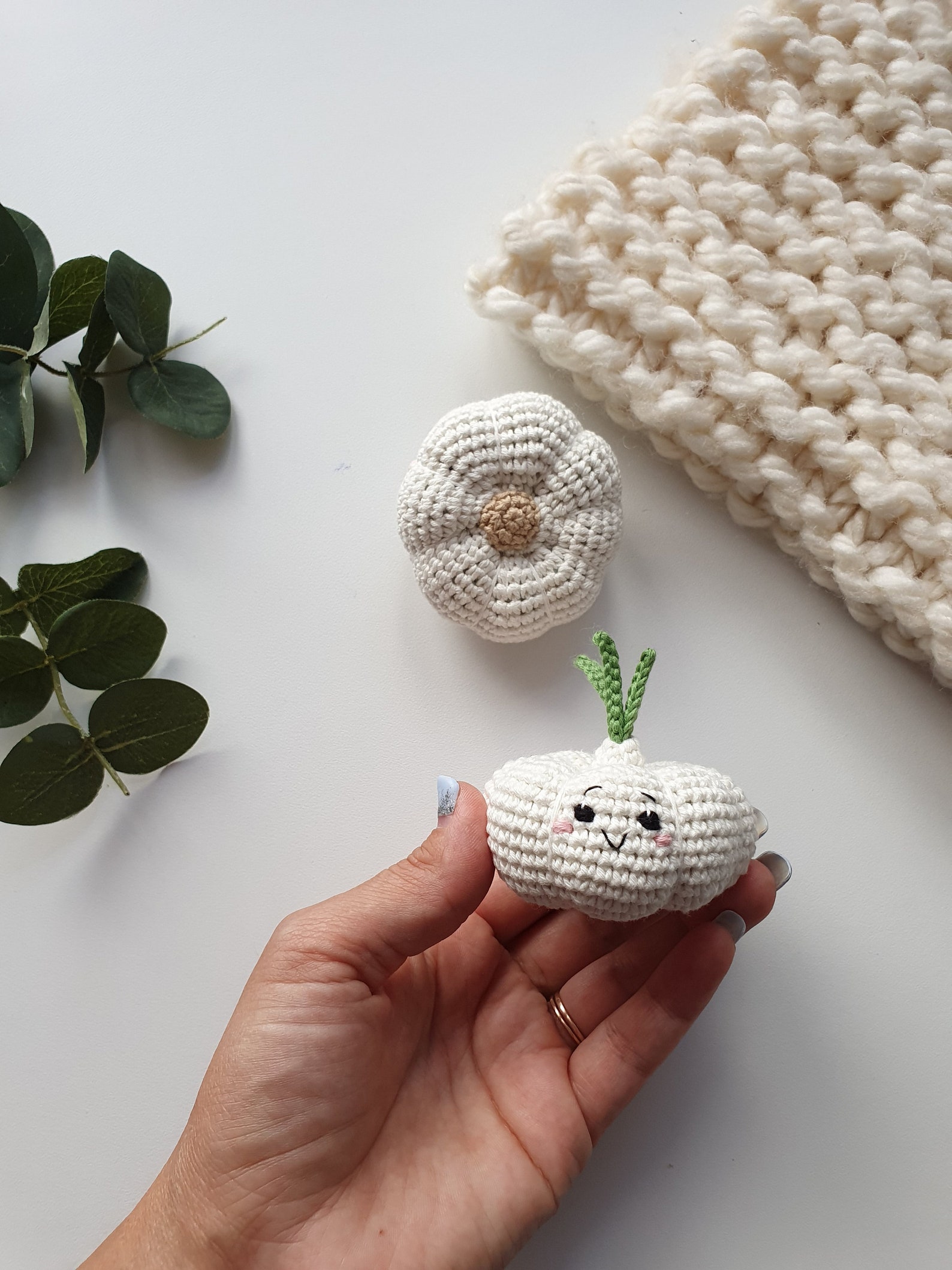 Crochet Garlic Kawaii 1 Pc toy Baby Shower Gift Nursery - Etsy
