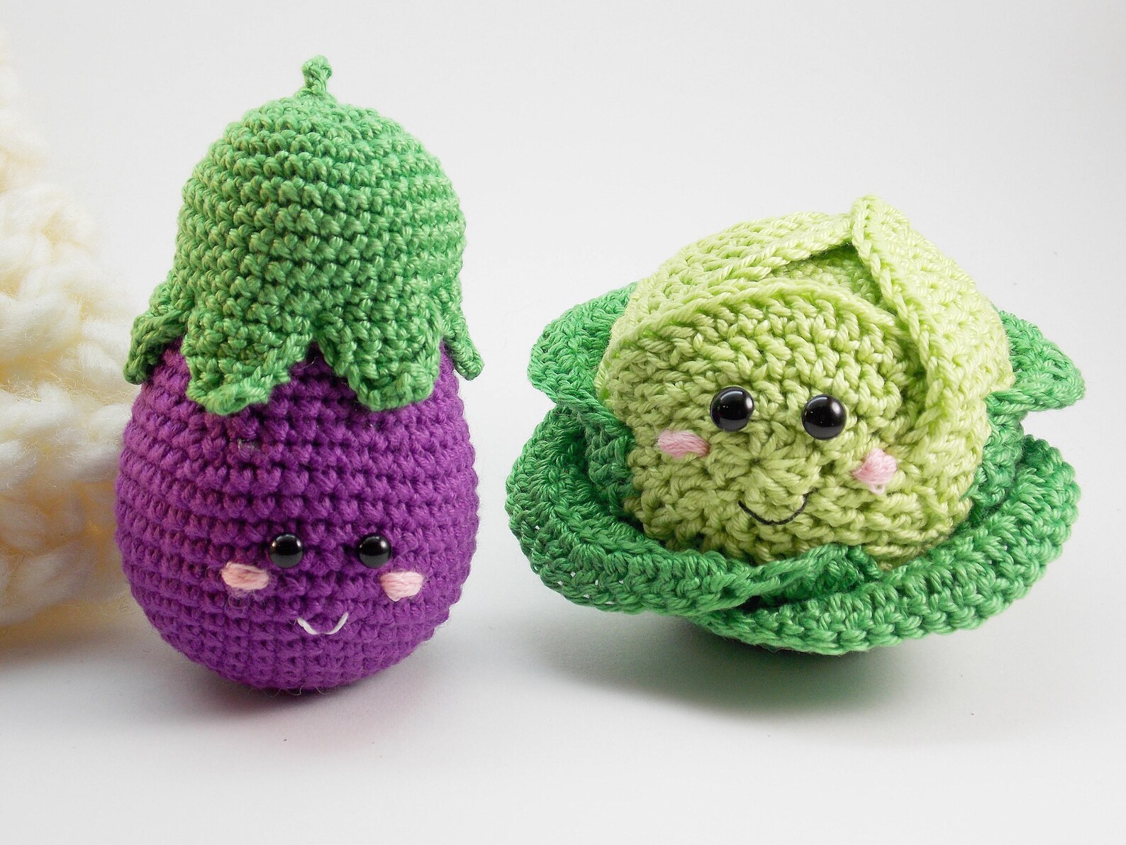 Crochet Cabbage 1 Pcbaby Toy Vegetarian Gift Nursery | Etsy