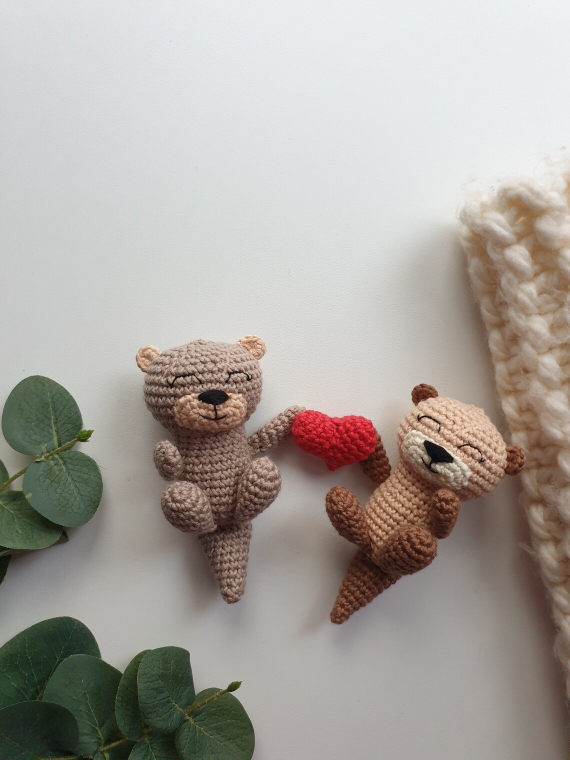 Otter crochet Otter mini otter toy Pocket Otter sea otter | Etsy