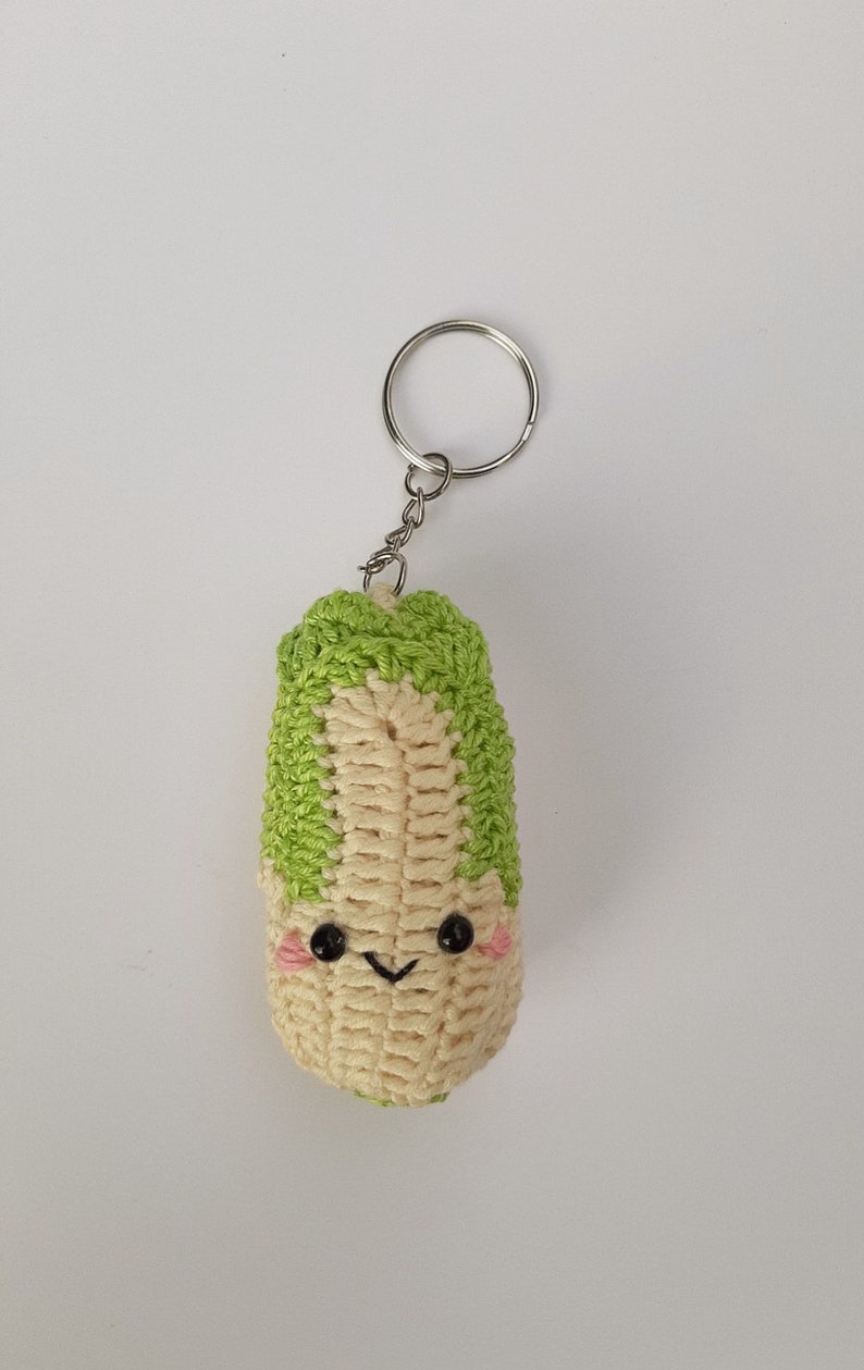 Pineapple Kawaii Keychain crochet Keychain Amigurumi - Etsy