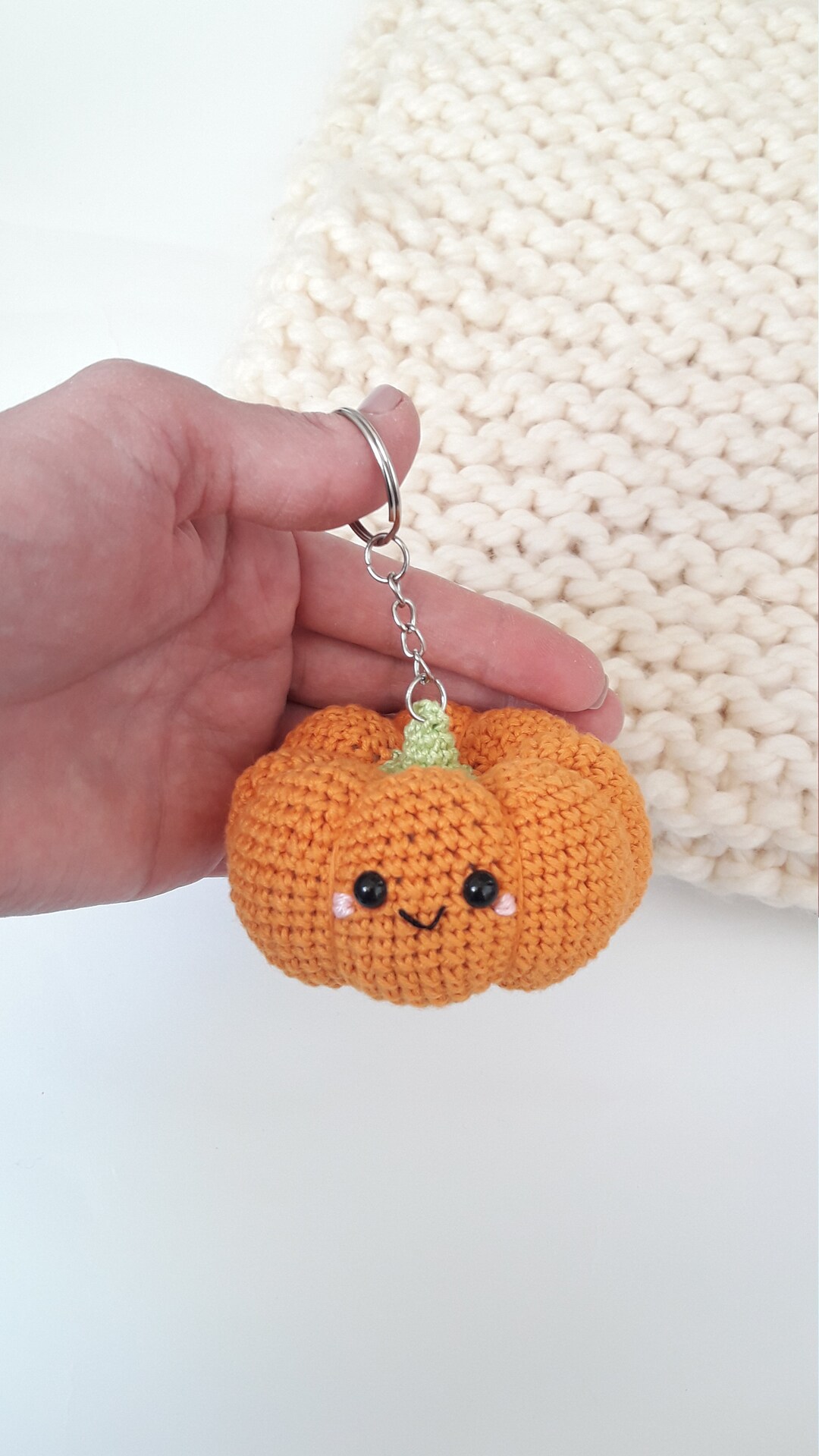 Pumpkin Keychain ,crochet Keychain, Crochet Pumpkin ,amigurumi Pumpkin ...