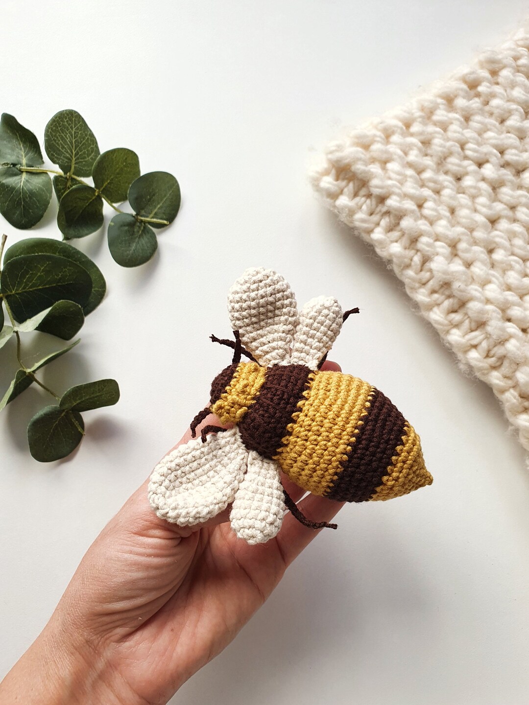 Crochet Rattle Bee ,rattles Baby ,shower,gym Bee Rattle , Crochet Toy ...