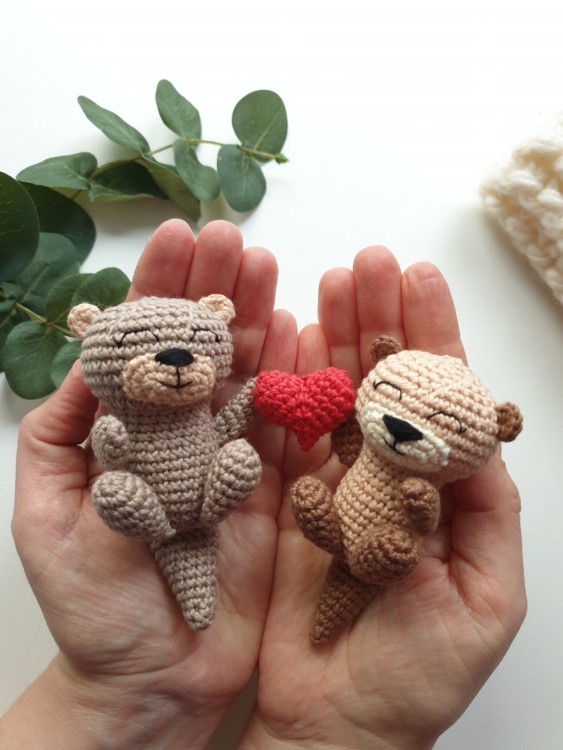 Otter Crochet Otter Mini Otter Toy Pocket Otter Sea Otter | Etsy