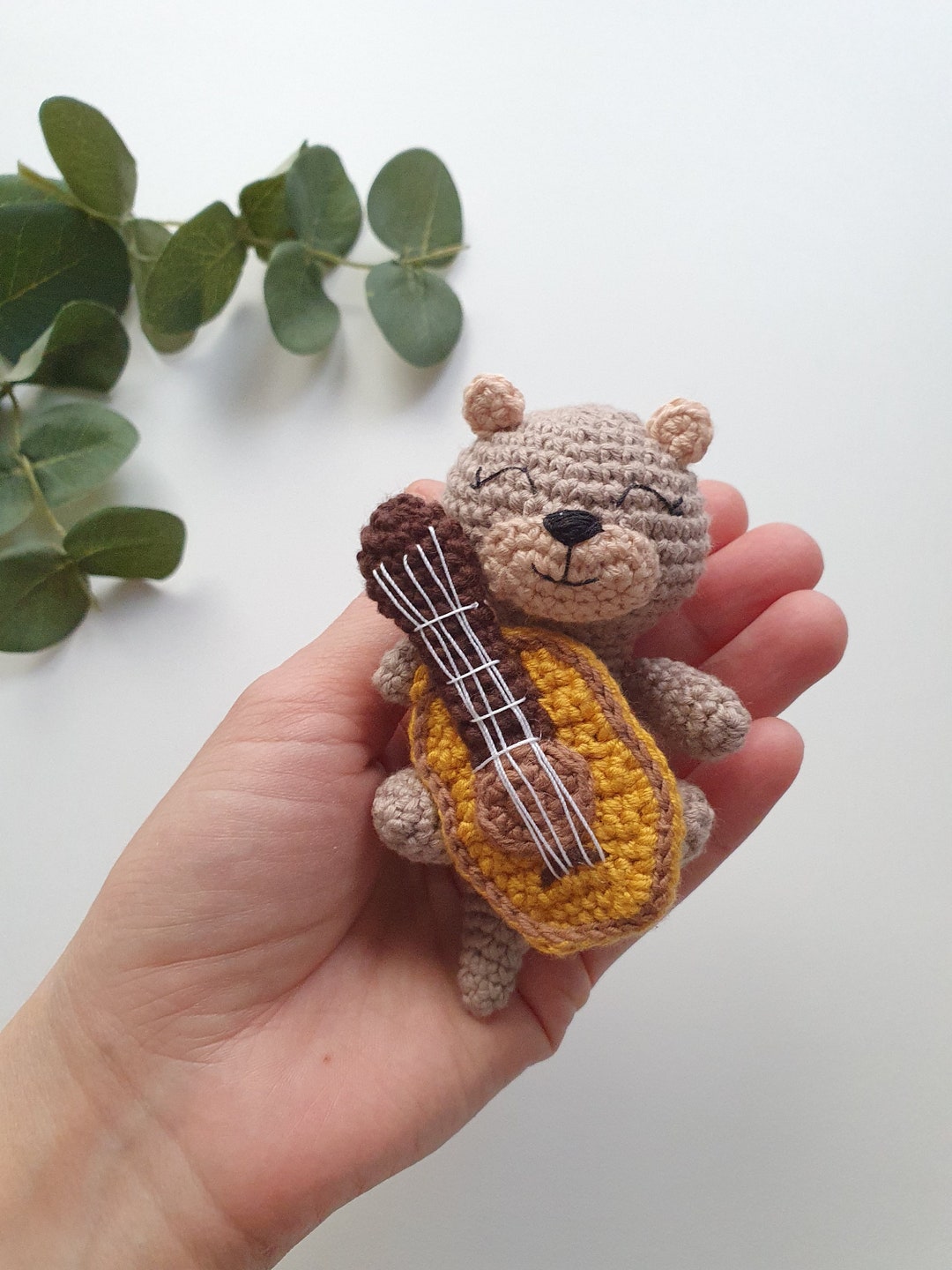 Otter With Guitar,crochet Otter, Mini Otter Toy, Pocket Otter, Sea ...