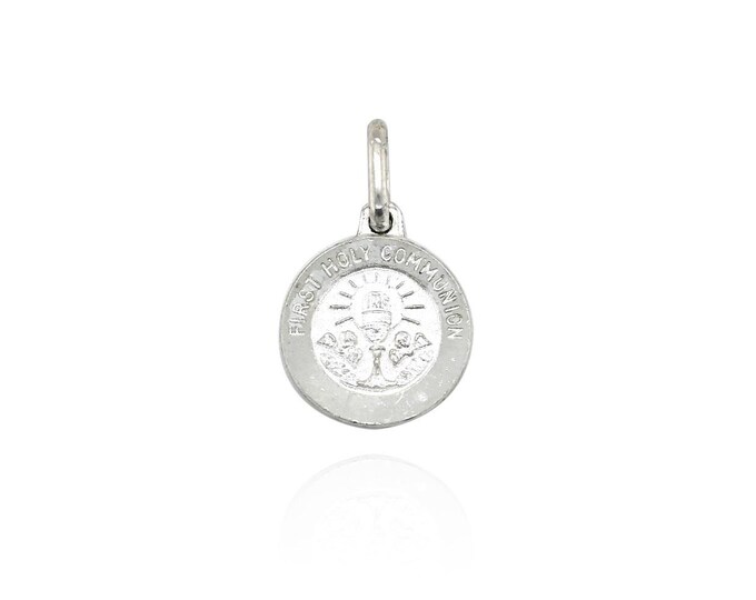 Delicate Sterling First Holy Communion Italian Charm, Silver Communion ...