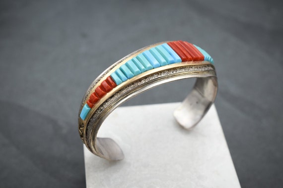 Rare Artisan HARRISON JIM Sterling Silver and 14k Yel… - Gem