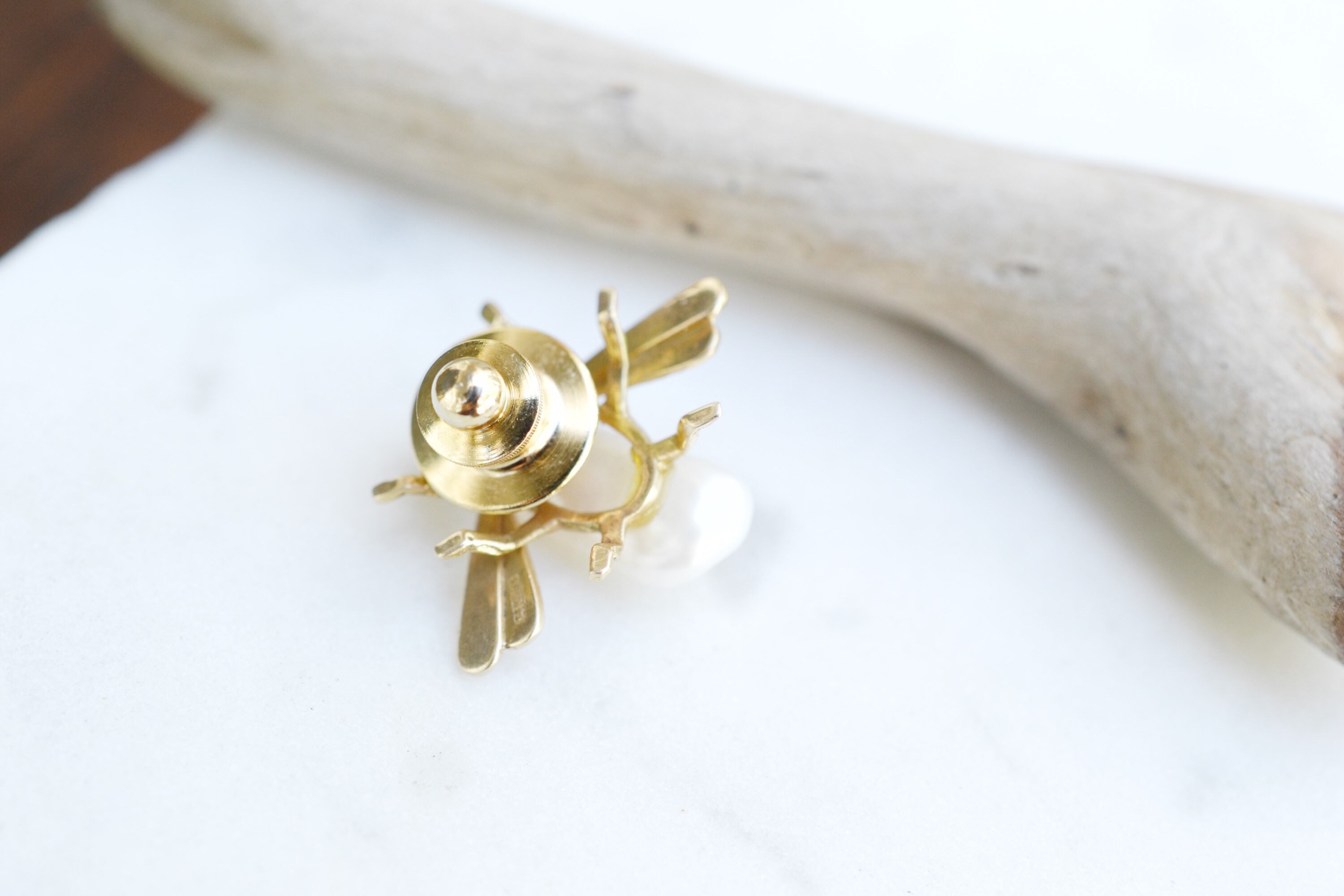 Antique 14k Yellow Gold Baroque Pearl Bug Brooch, Antique Beetle Pin ...