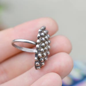 Sterling Silver Brutalist Bumpy Ring, Bumpy Sterling Silver Ring ...
